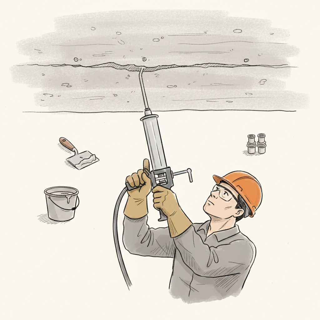Concrete Ceiling Crack Injection Tool: Field Guide