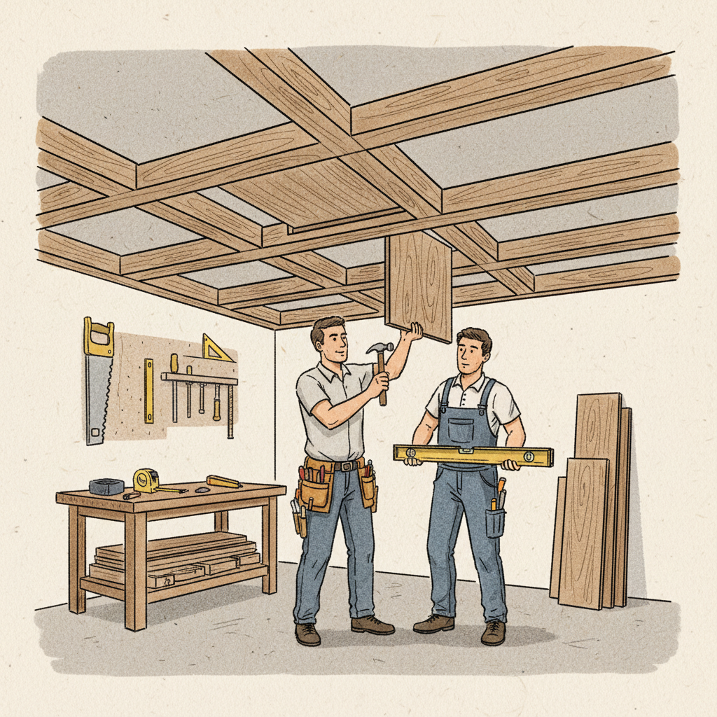 Création d’un plafond à caisson: Guide pratique